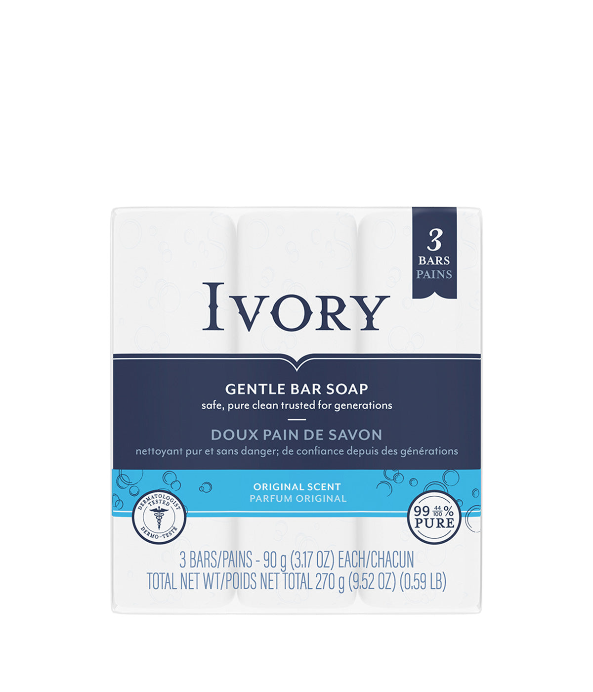 Ivory Gentle Bar Soap Original Scent (Pack of 3) – Hencevision